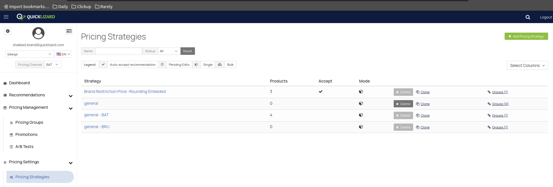 Pricing Strategies – Quicklizard